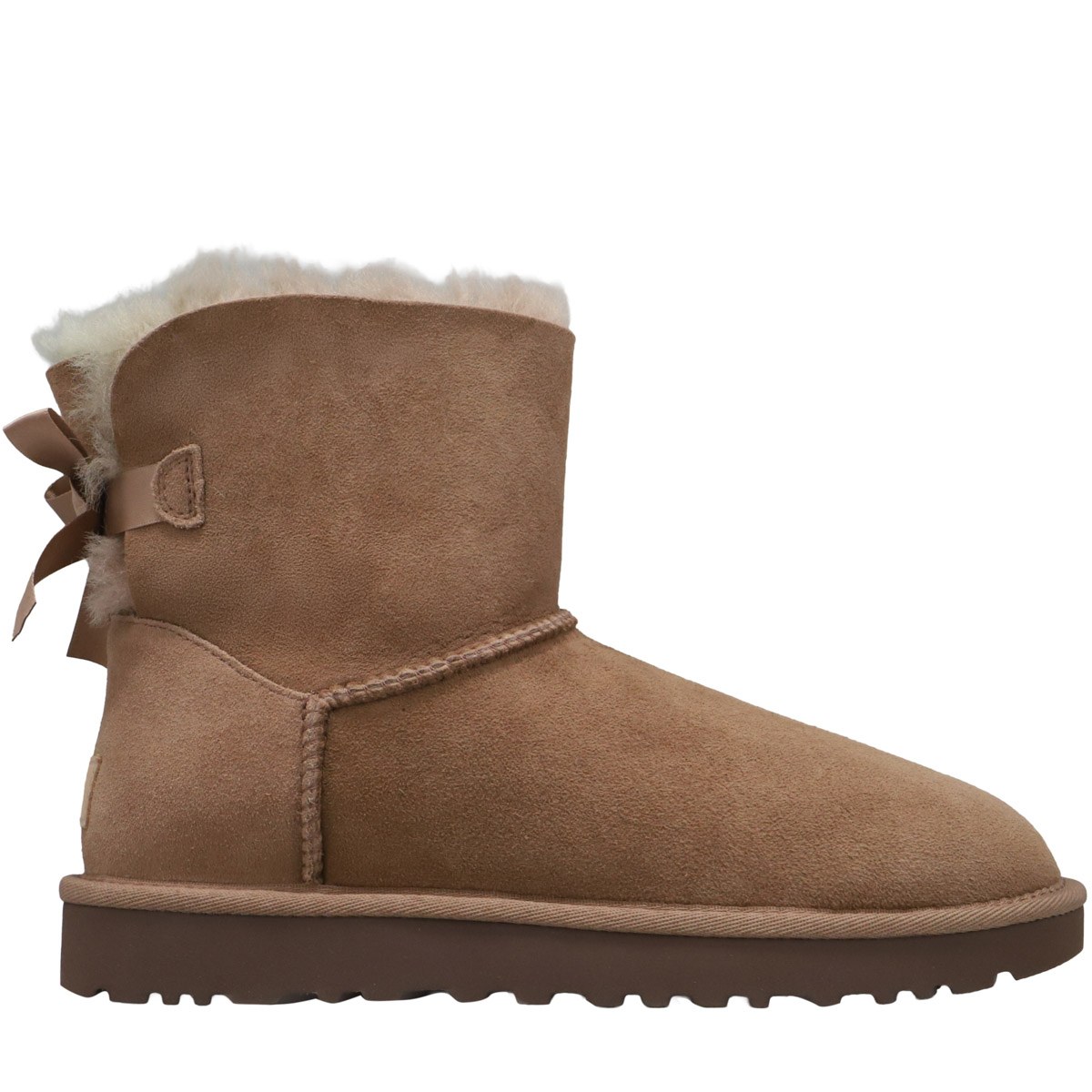 Ugg | 1016501 Mini Bailey Bow II ΥΠΟΔΗΜΑ, ΜΠΟΤΑΚΙ KONTO, Καστόρι | HARALAS